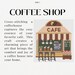Cafe Coffee Shop Cross Stitch Pattern: Beginner Easy (PDF Download) - Etsy