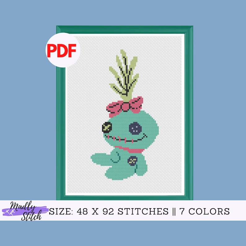 Lilo and Stitch Happy Scrump Doll Cross Stitch Pattern PDF Instant ...