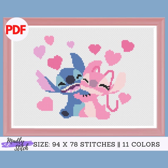 Stitch and Angel Cross Stitch Pattern PDF Instant Download - Etsy UK