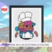 Overcooked Mermaid Chef, Easy for Beginner, PDF Pattern, Easy to Read ...