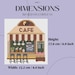 Cafe Coffee Shop Cross Stitch Pattern: Beginner Easy (PDF Download) - Etsy