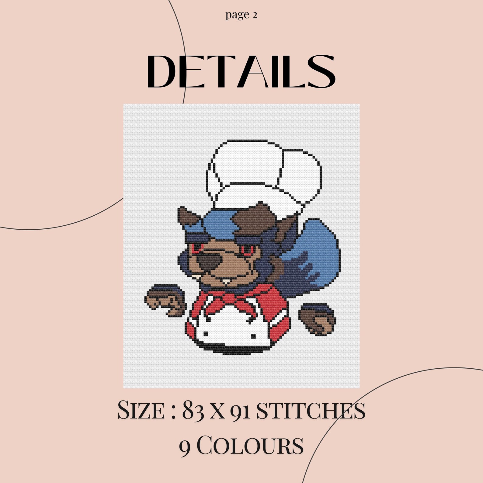 Overcooked Werewolf Chef Cross Stitch Pattern – Easy Embroidery ...