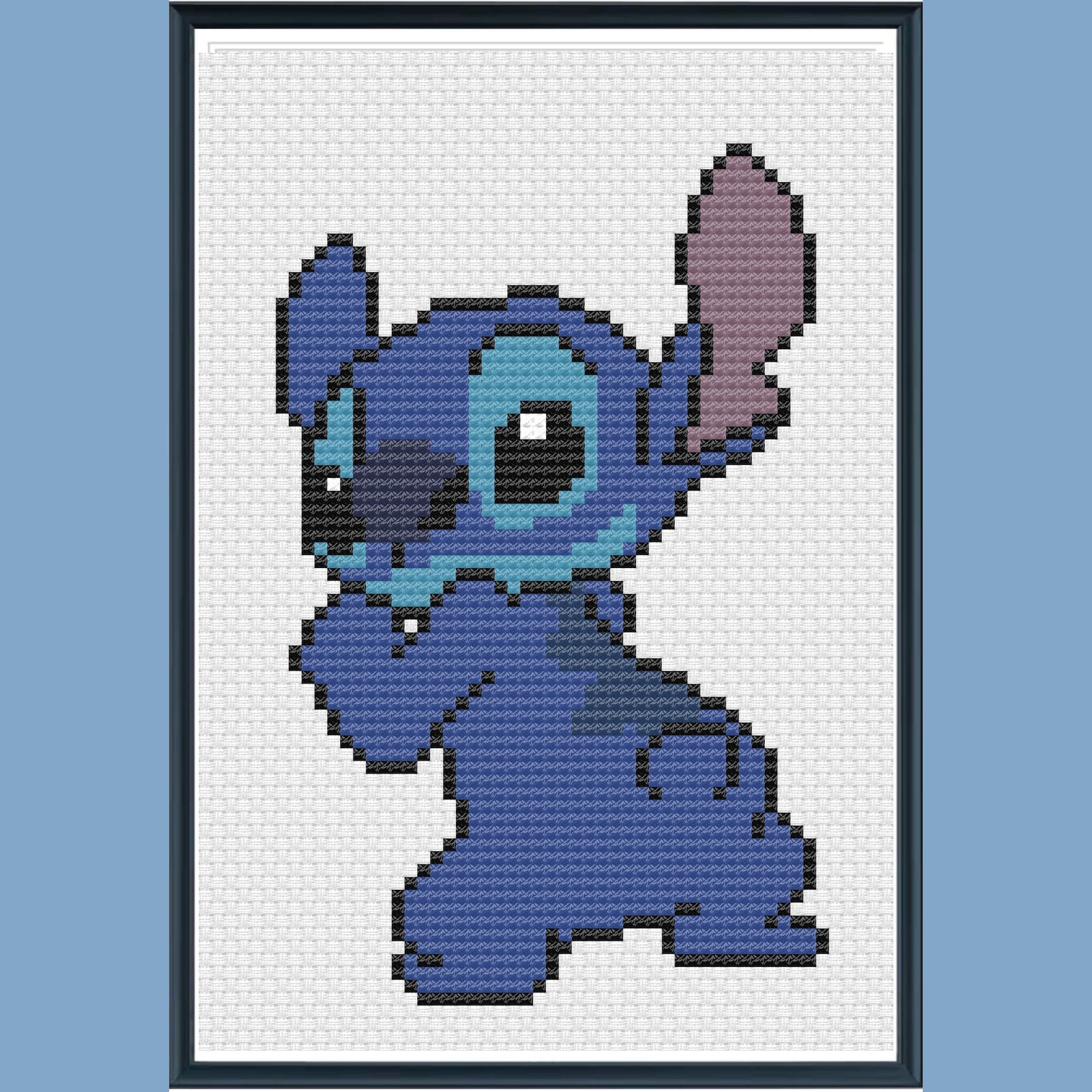 Lilo and Stitch Cross Stitch PDF Pattern Easy for Beginner Cute Design ...