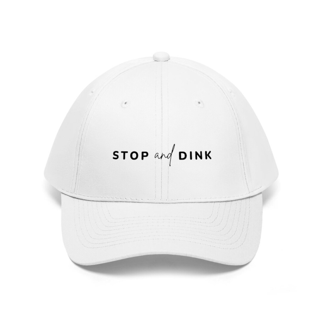 Stop and Dink Pickleball Hat | Funny Pickleball Hats | Punny Pickleball ...
