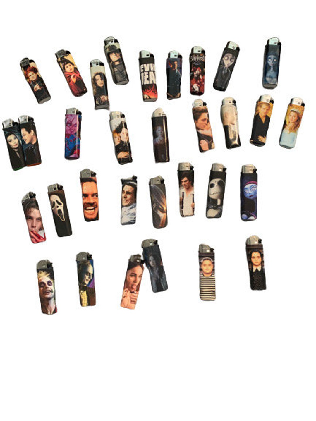 Mystery Pack of Inspired Lighters- Movies, Music, Horror, 90's, Edgy ...