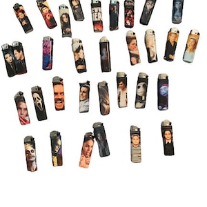 Mystery Pack of Inspired Lighters- Movies, Music, Horror, 90's, Edgy ...