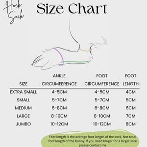 Size: Extra Small Rabbit Hock Socks (1-way Straps) - Etsy