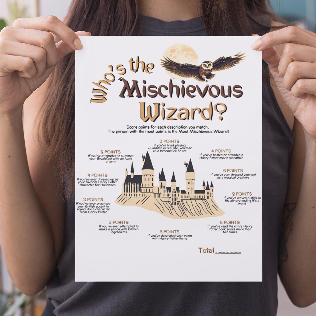 Who's the Most Mischievous Wizard? Enchanting Printable Harry Potter ...