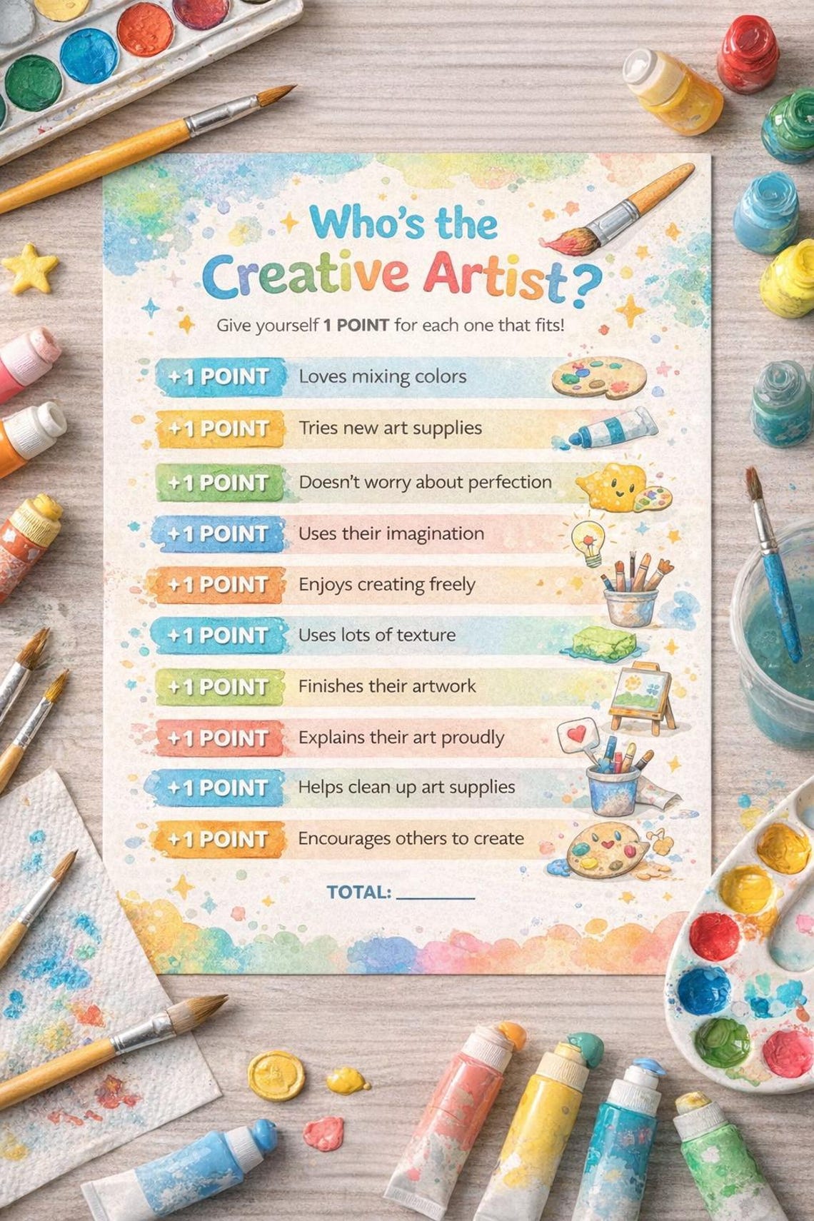 Who’s the Creative Artist? Kids Art Party Game | Process Art & Creative ...