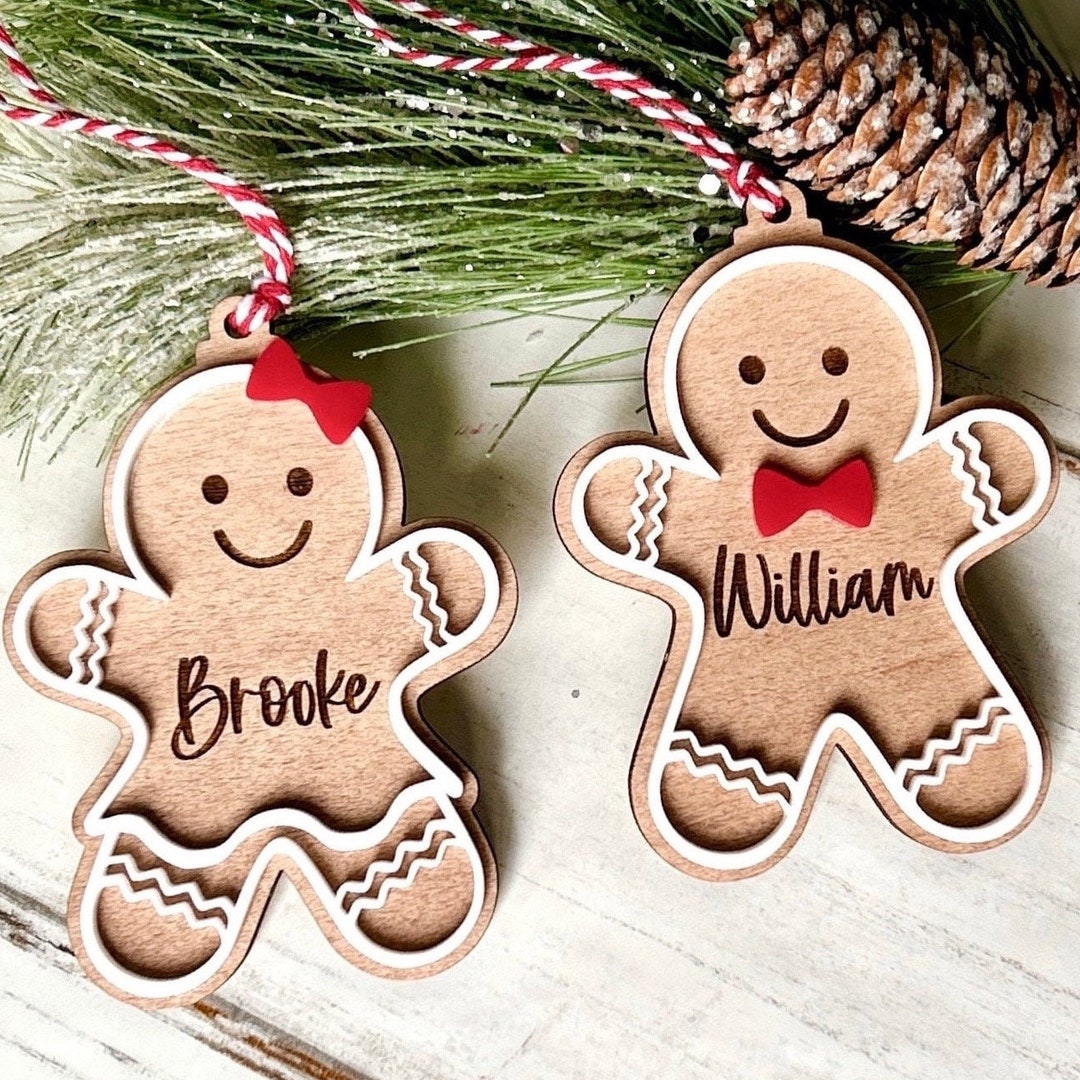 Personalized Gingerbread Ornament | Customized Gift | Christmas ...