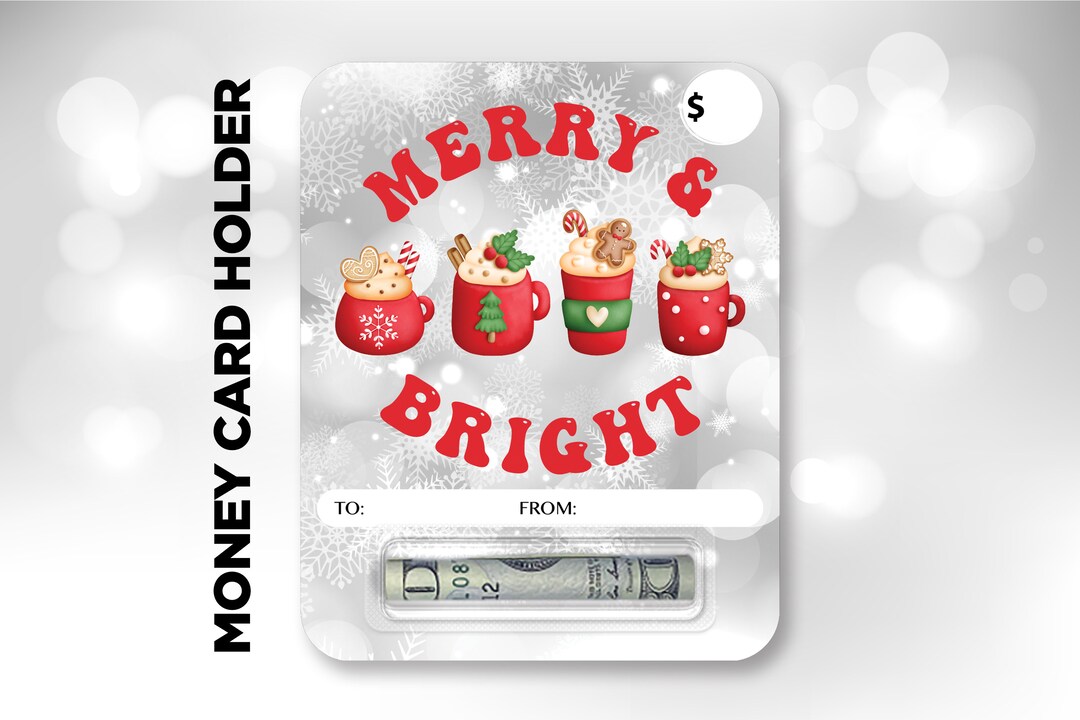 Christmas Money Card, Money Card PNG, Money Card Design, Christmas Gift ...