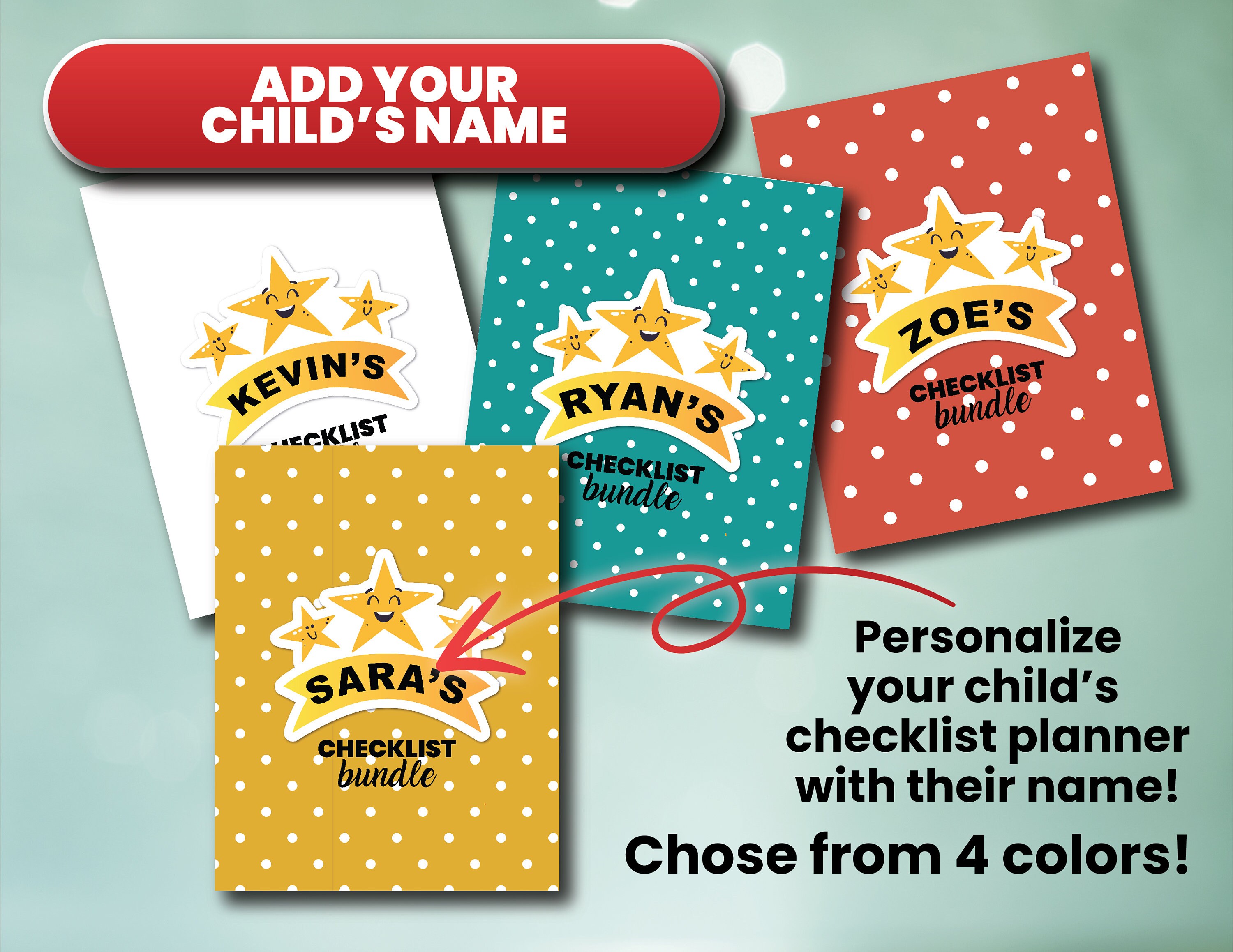 Kids Printable Planner Bundle, Kids Reading Checklist, Kids Reading ...