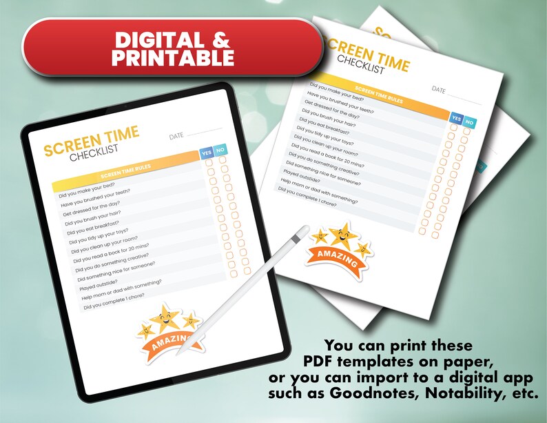 Kids Printable Planner Bundle, Kids Reading Checklist, Kids Reading ...