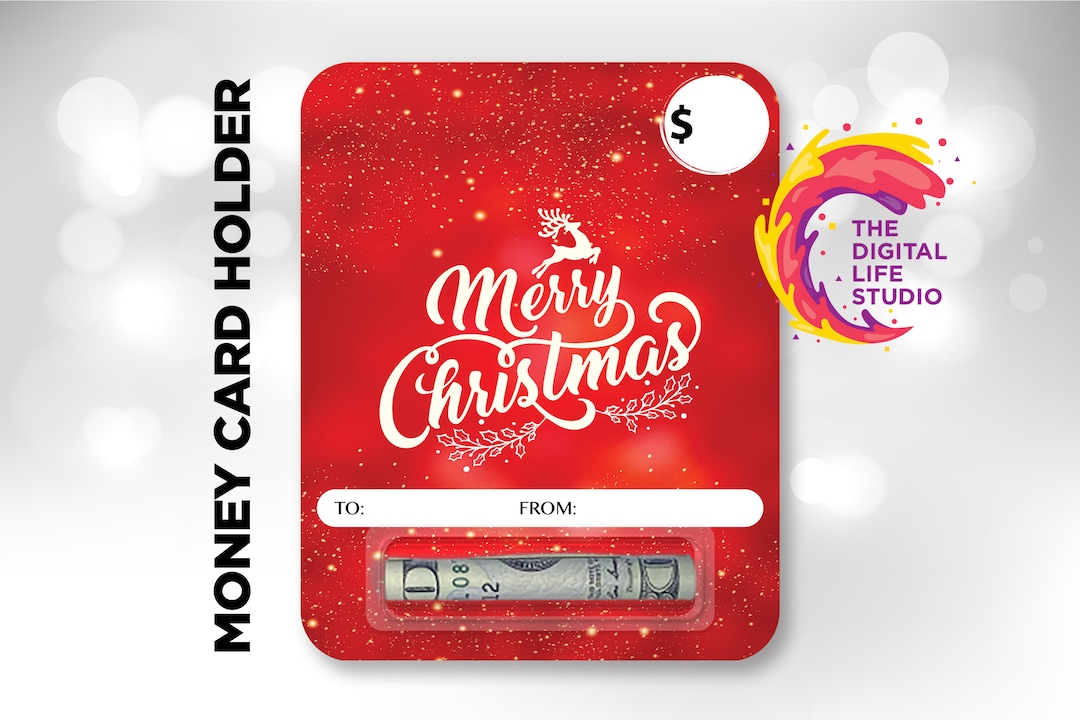 Christmas Money Card, Money Card PNG, Money Card Design, Christmas Gift ...