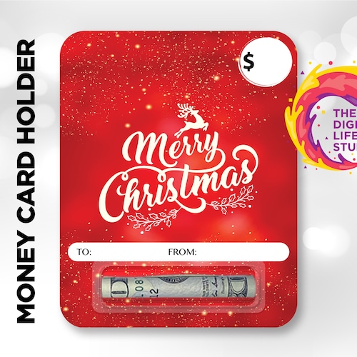 Christmas Money Card PNG Bundle - Etsy