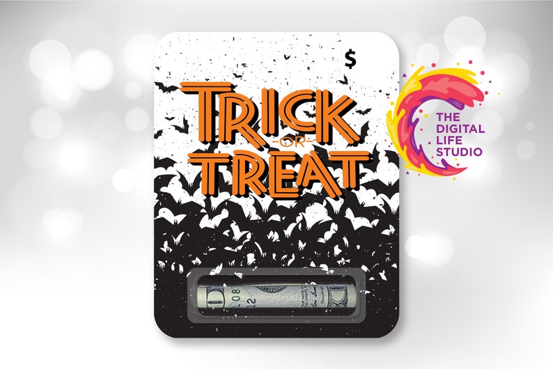 Halloween Money Card Bundle, Money Card PNG, Money Card Design ...