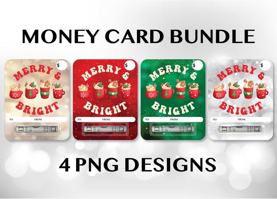 Christmas Money Card, Money Card PNG, Money Card Design, Christmas Gift ...