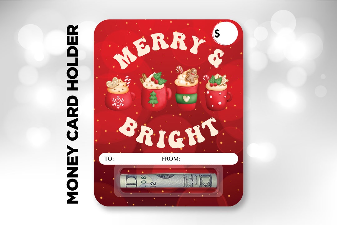 Christmas Money Card Money Card PNG Money Card Design - Etsy