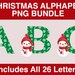 Christmas Alphabet Letters, Christmas Alphabet Bundle,reindeer Png ...