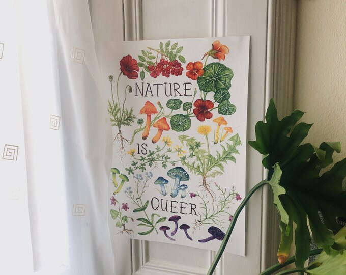 Nature is Queer LGBTQIA Print A3 Size - Etsy