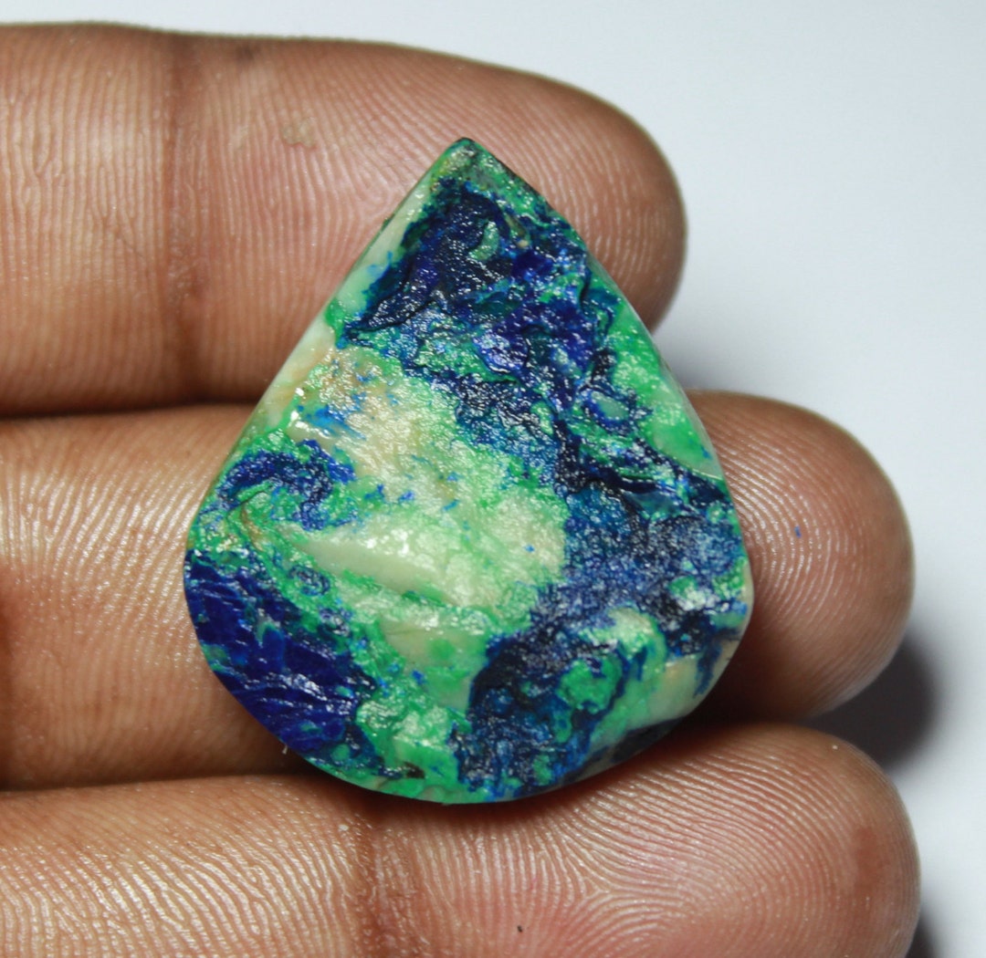 Royal Natural Azurite Rough Shattuckite Cabs, Azurite Druzy Shattuckit ...