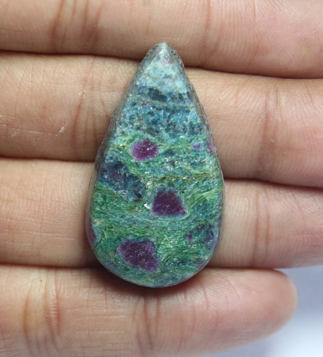 Best Quality Ruby in Kyanite Gemstone, Natural Ruby in Kyanite Cabochon ...