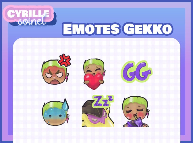 GEKKO Valorant Emotes - Etsy
