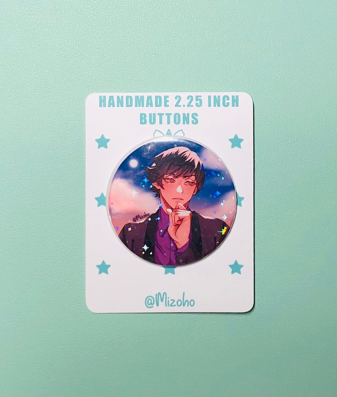 2.25 Inch Holographic Baxter Button Badge - Etsy