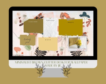 Pastel Brown Desktop Wallpaper - Etsy