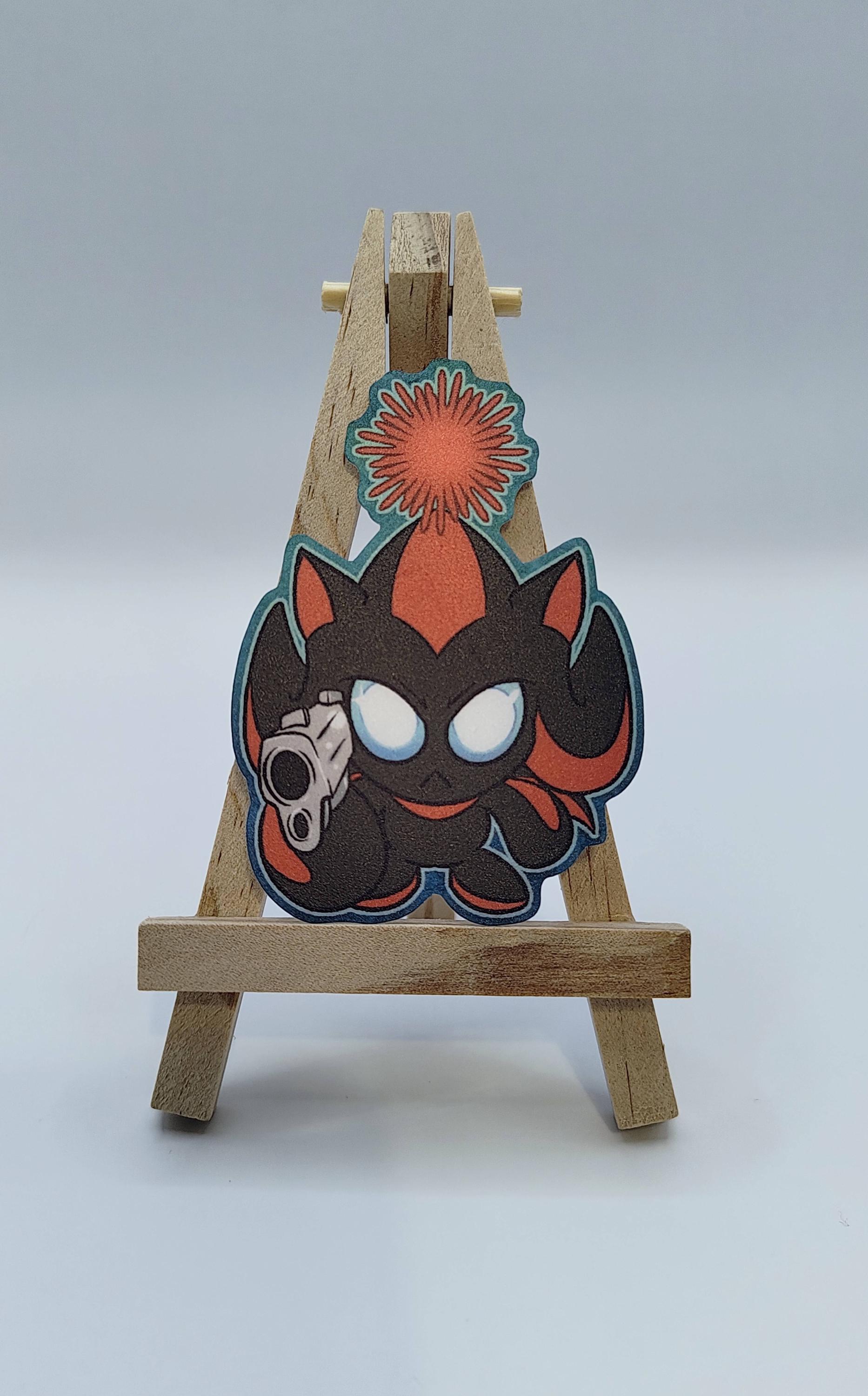 Video Game Inspired 2.5" Vinyl Sticker Matte Finish Shadow Sonic ...