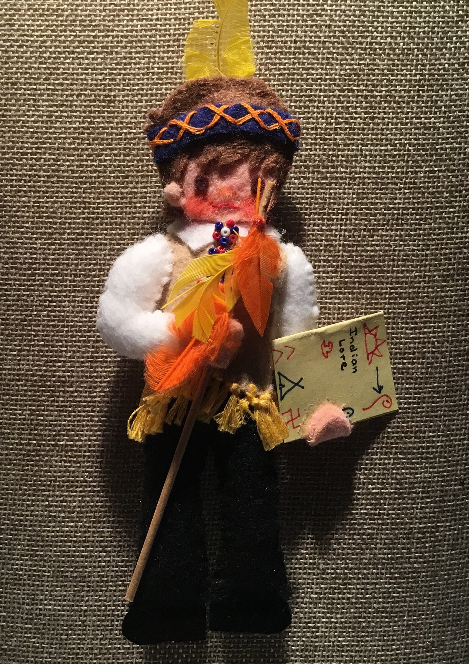 YMCA Indian Prince and Princess Fun Stuffed Felt Holiday Figurine ...