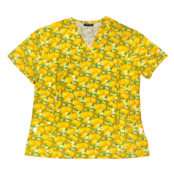 Scrub Sister Zesty V Scrub Top Handmade - Etsy