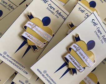 Self Care Enamel Pin - Etsy