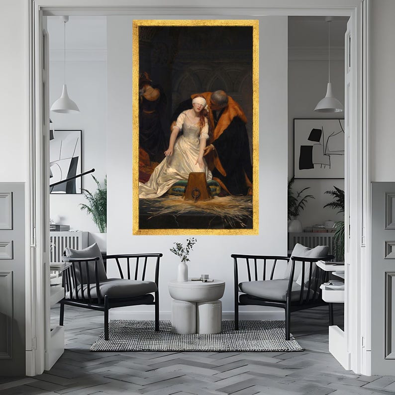 The Execution of Lady Jane Grey Canvas Print – Historical Wall Art ...