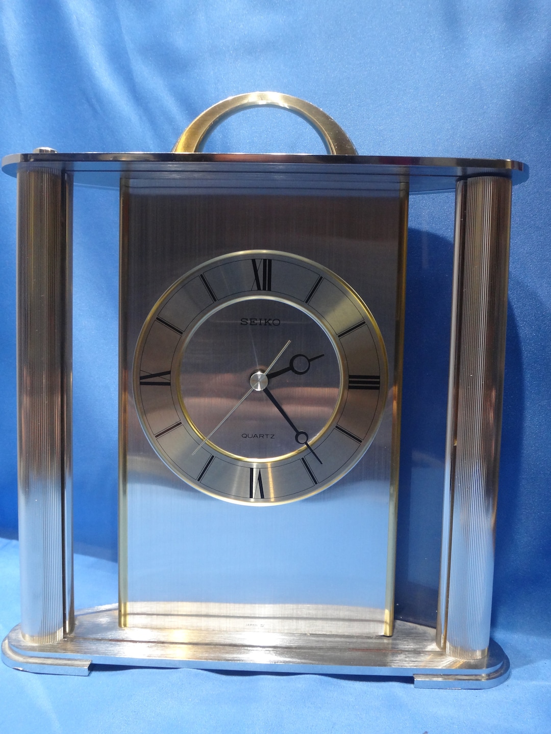 Seiko Brass Shelf Quartz Desk Clock - Etsy
