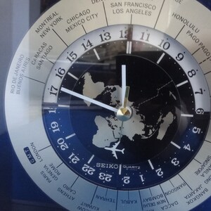 Seiko Quartz World Clock - Etsy