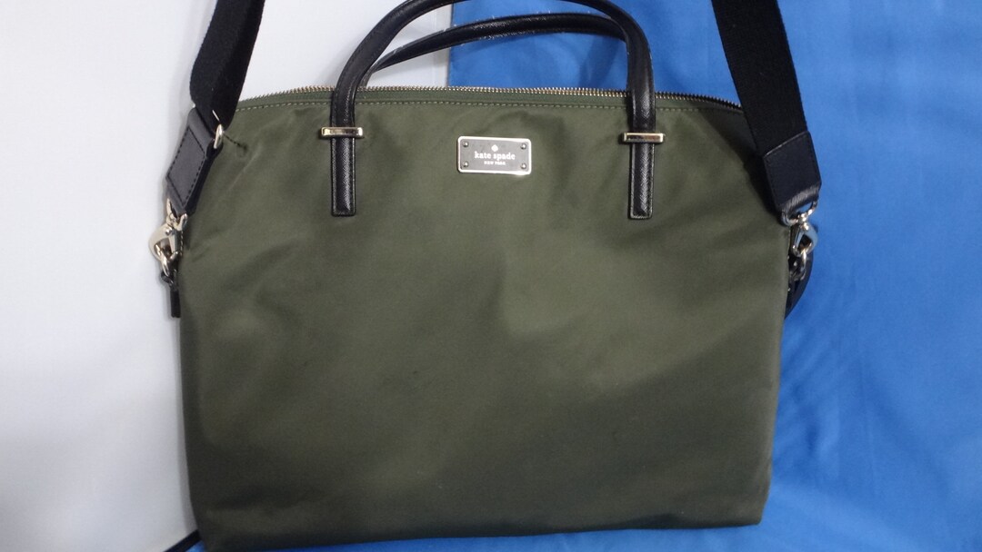 Kate Spade Army Green Travel Bag With Crossbody Strap - Etsy