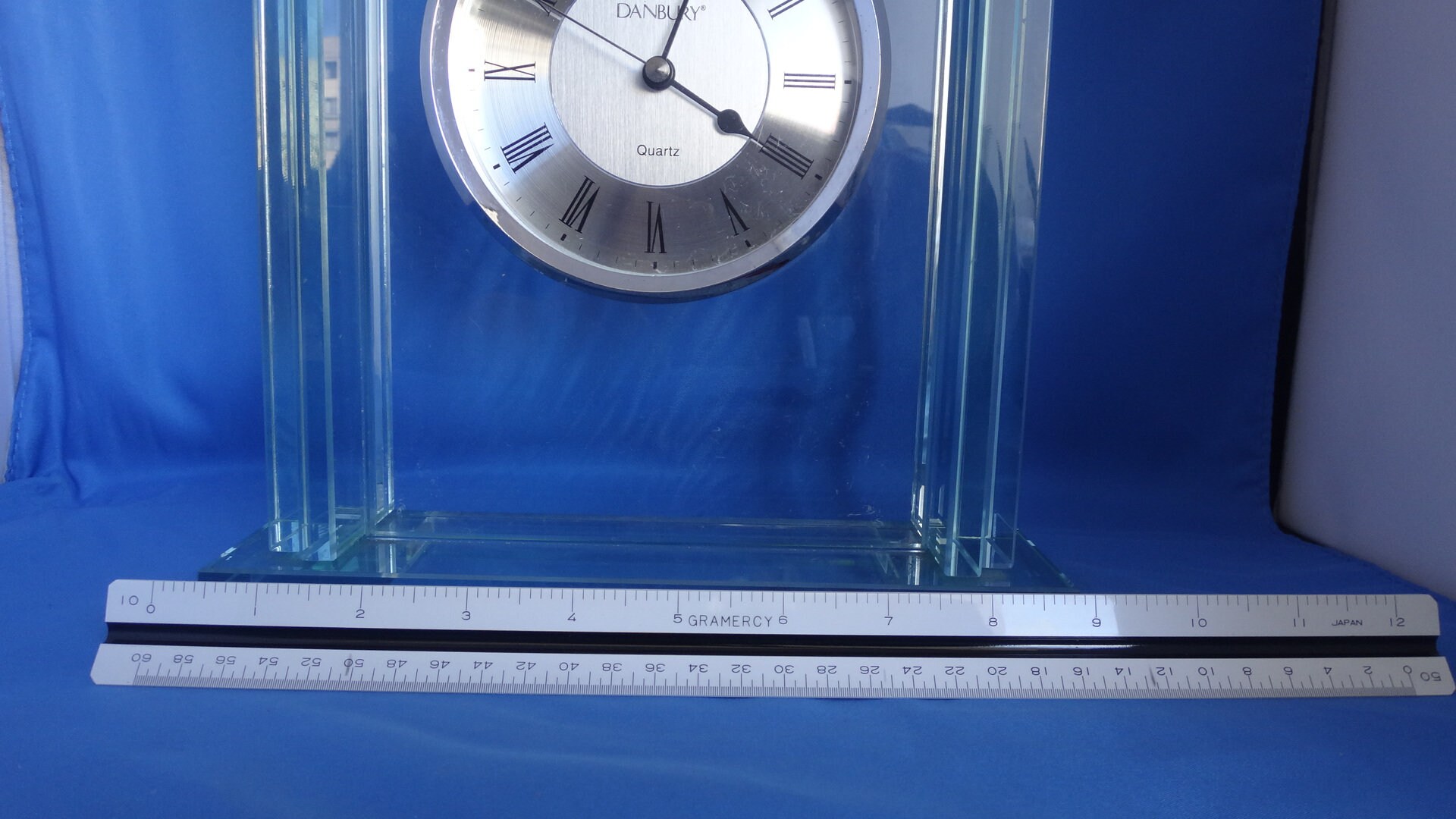 Danbury Glass Desktop Clock - Etsy