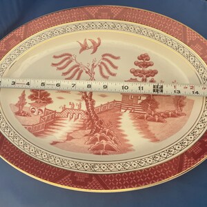 Nikko Ironstone Double Phoenix Red Willow Plates Japan - Etsy