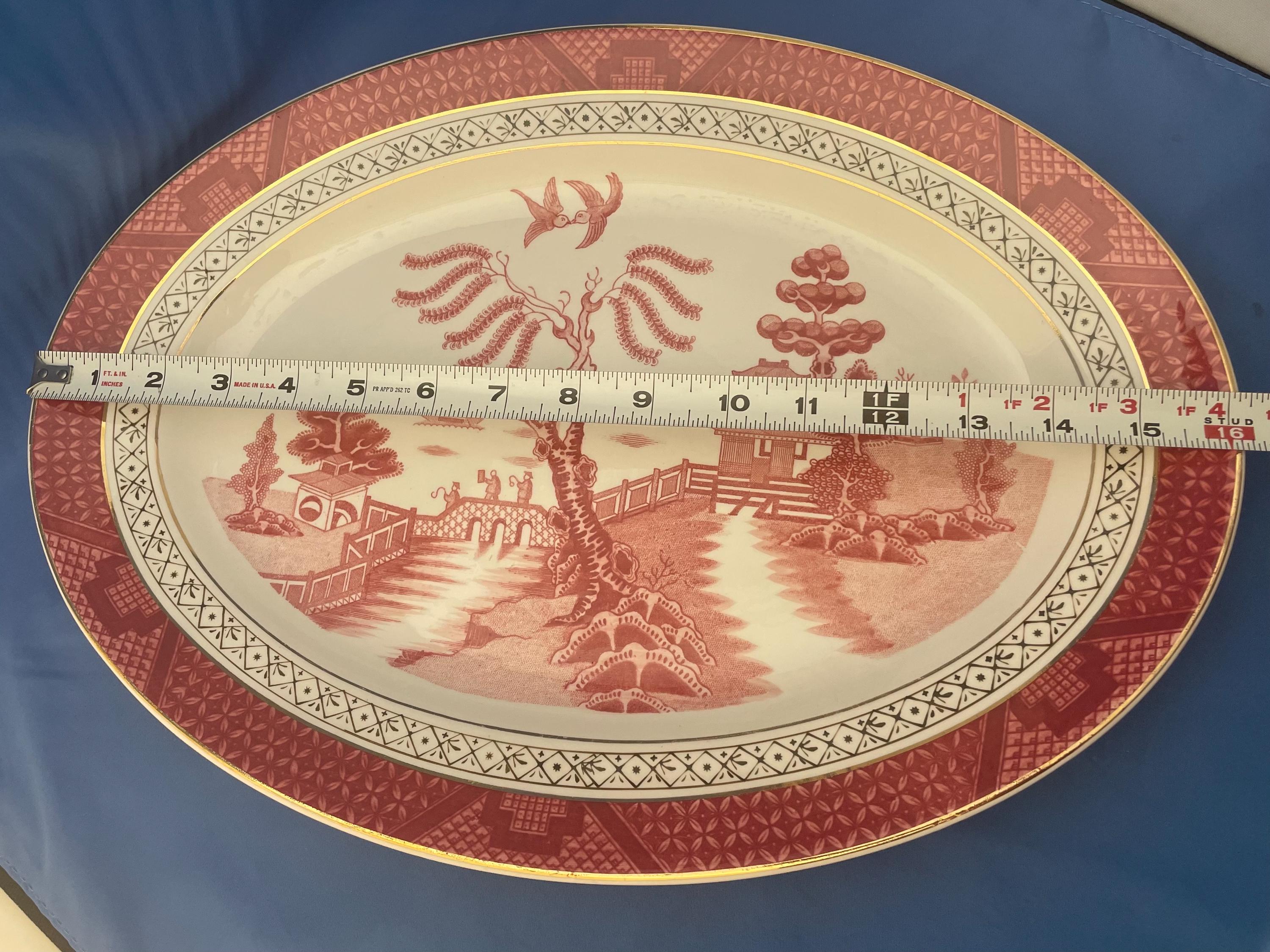 Nikko Ironstone Double Phoenix Red Willow Plates Japan - Etsy