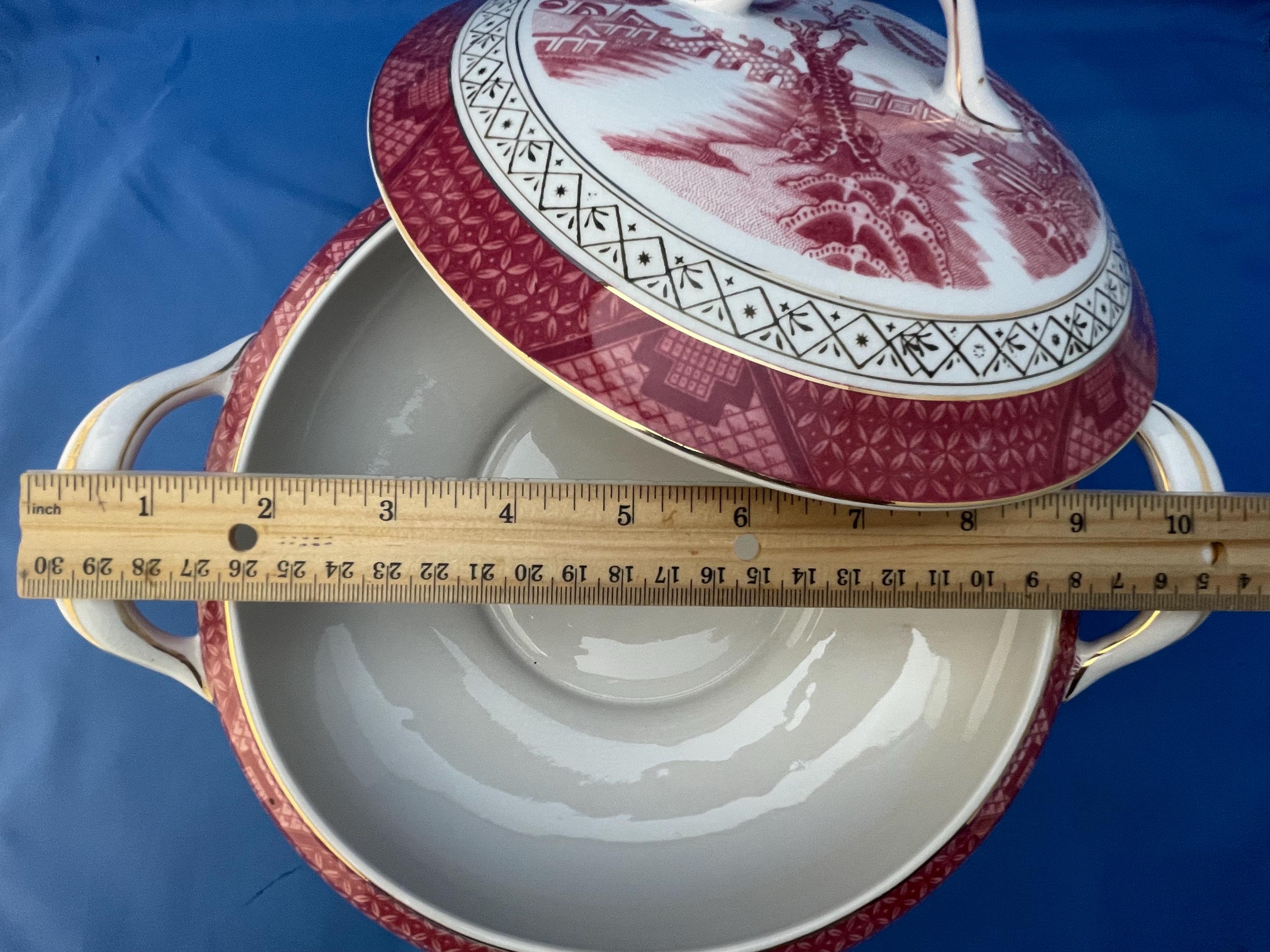 Nikko Ironstone Double Phoenix Red Willow Plates Japan - Etsy