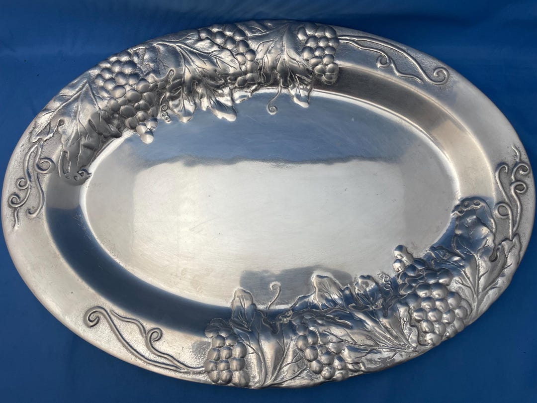 Wilton Armetale Grapes Large Oval Serving Platter - Etsy