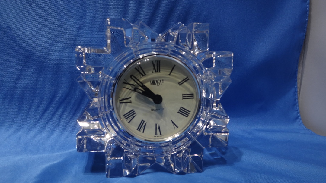 Mikasa Starfire Quartz Crystal Clock - Etsy