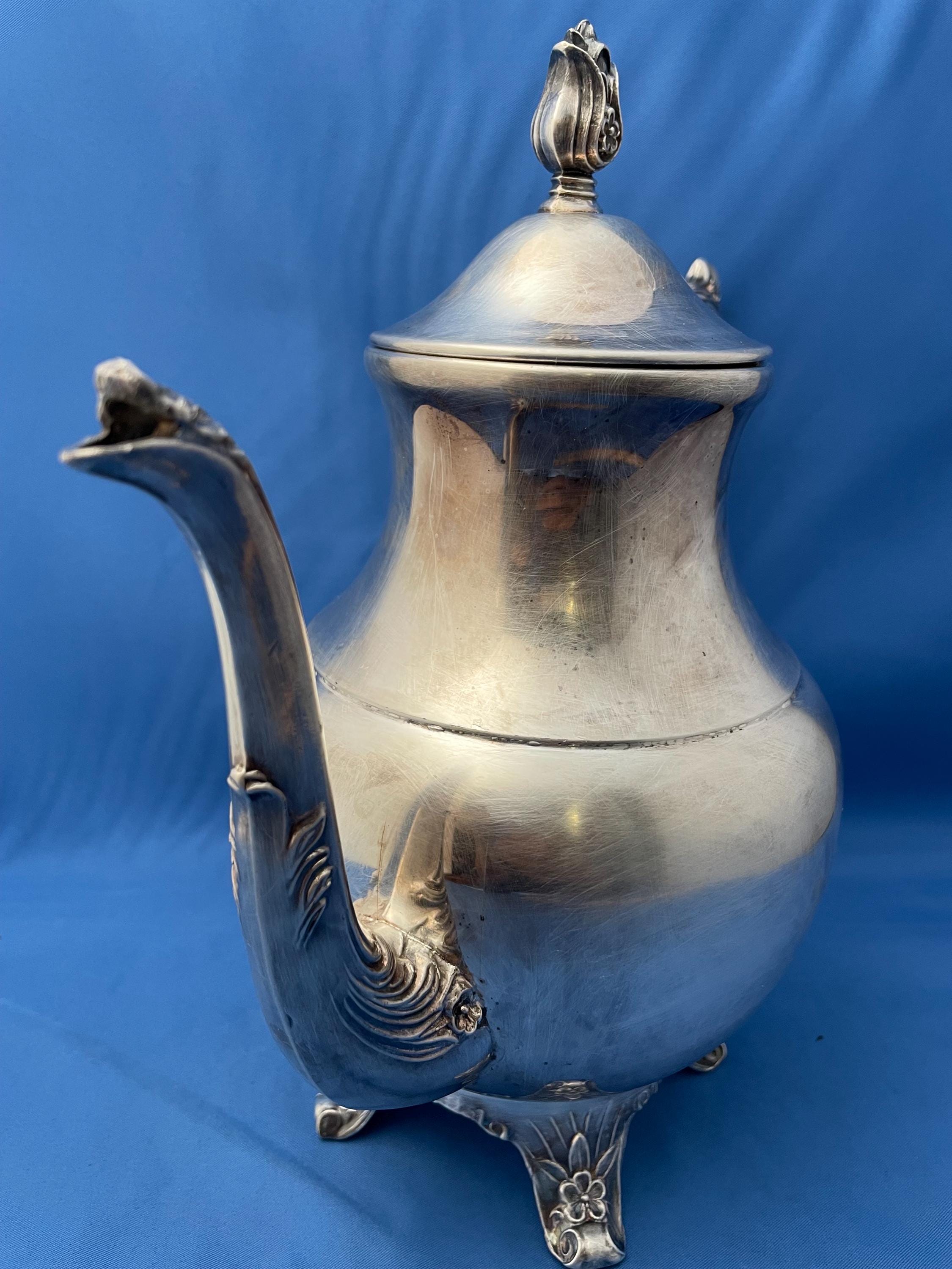 FB Rogers Silver Co. Silver Plate Tea Coffee Pot - Etsy