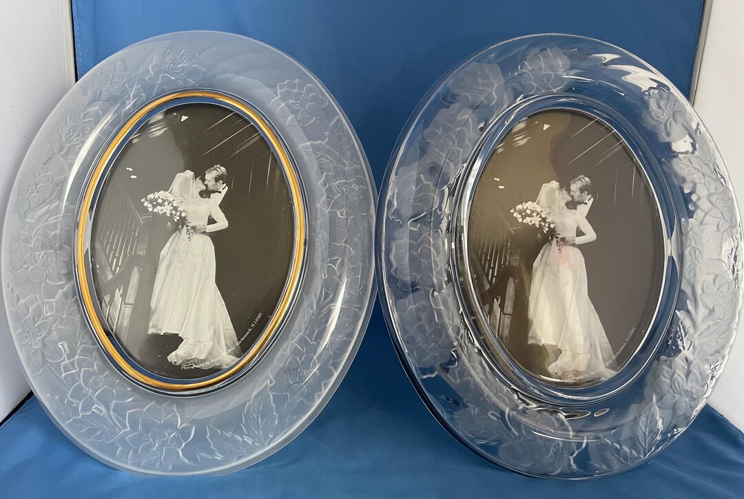 Mikasa Signature Crystal Oval 5" X 7" Picture Frames - Etsy