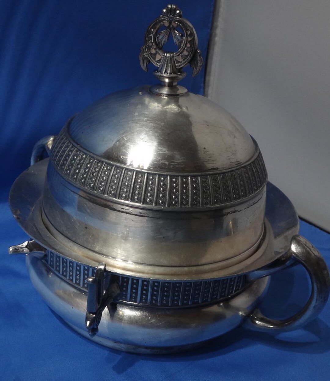 Meriden Silver Plate Company Quadruple Dome Butter Dish - Etsy