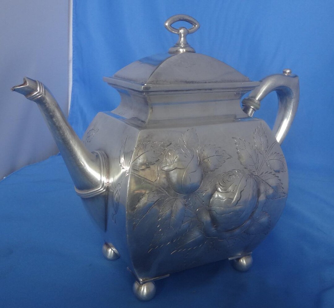 Meriden Quadruple Plate 1961 Teapot - Etsy