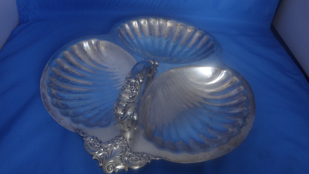 Vintage Wallace Silver Plated Clam Shell Dish - Etsy