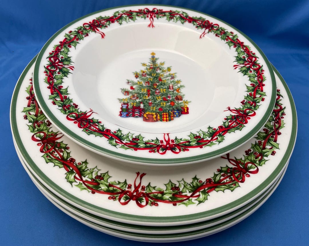 Traditions Holiday Celebrations by Christopher Radko Plates - Etsy