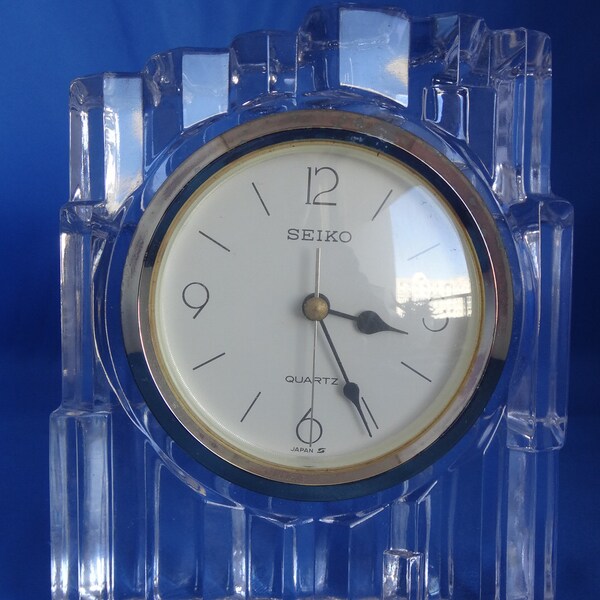 Seiko Crystal Clock - Etsy
